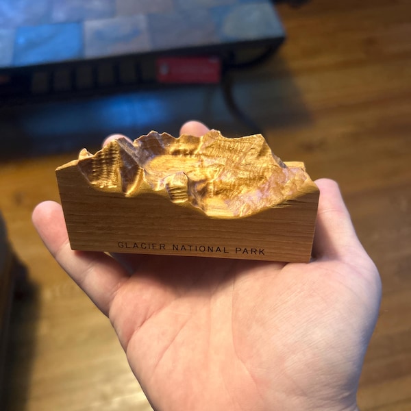 Grand Teton National Park Model, Topographical Carve of the Tetons Made ...