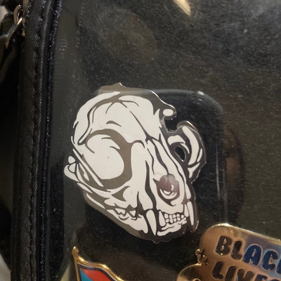 Domestic Cat Skull Sticker Created From Hand Drawn Art - Etsy