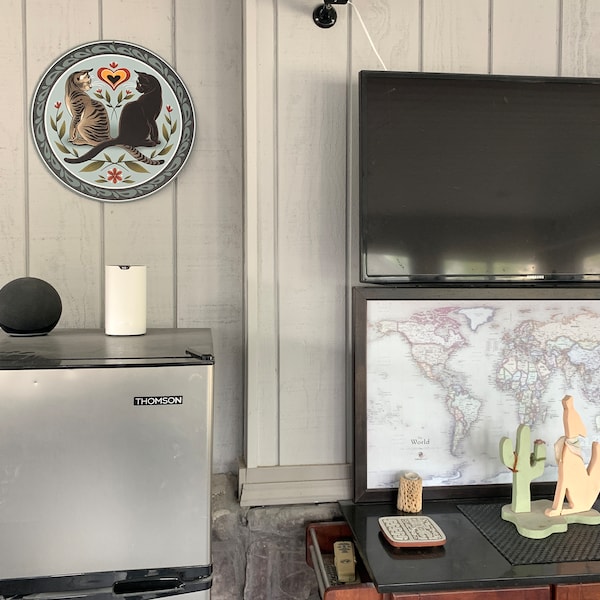 Crow Distelfink Hex Sign, Metal Wall Art, Pennsylvania Folkart Design ...