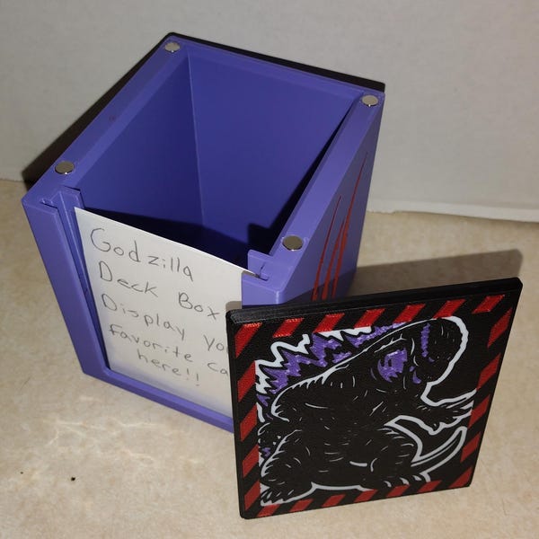 Godzilla Etali Kaiju Magnetic MTG Commander Deck Box |spellkeeper| 3D ...