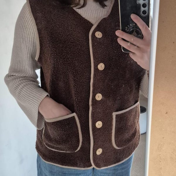 Teddy Vest Sewing Pattern: Woman Sleeveless Coat (XS-XXXL) (digital ...