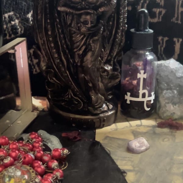 Baphomet Pentagram Trinket Box Decorative Jewelry Keepsake Altar Items ...