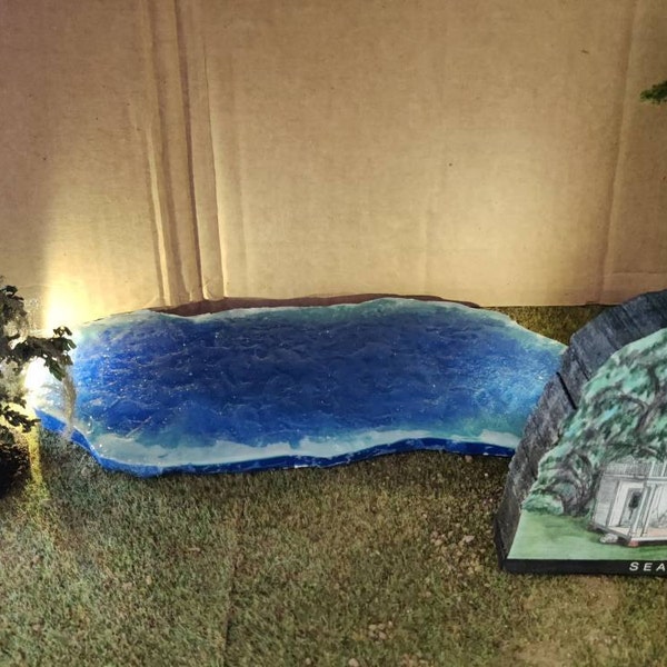 Lovely 7 Resin Lake / Pond Perfect Villages Dioramas Terrariums and ...