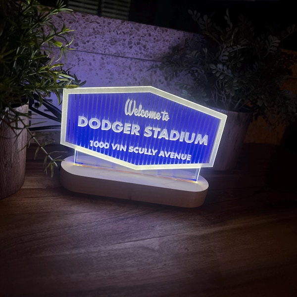 Welcome to Dodger Stadium Sign - Etsy