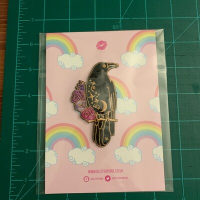 Crow Patch Iron on Patch Embroidered Patch Back Patch Bird Patch Horror Patch Raven Patch Goth ...