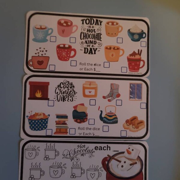 Hot Chocolate Winter Vibes Mini Cash Savings Challenge A6 Printable ...