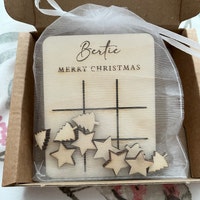Personalised Christmas Favour Game / Noughts and Crosses / Table ...