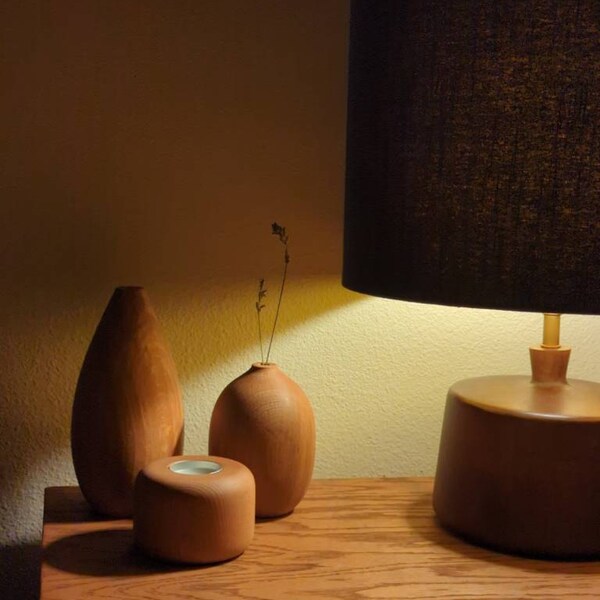 Minimalist Vase Sets - Flower Vase - New Home Gift - Handmade Wooden ...