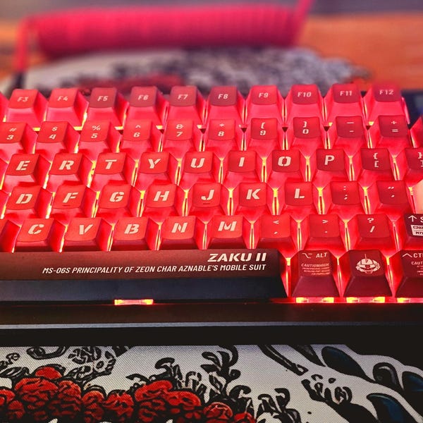 Zaku Tsu Keycap Set, Color Options, Cherry Profile - Etsy