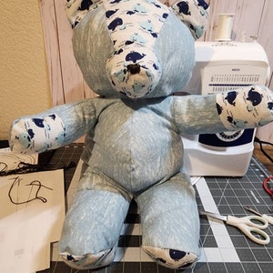 Memory Bear Pattern Easy 14 Sewing Pattern Simple Bear Pattern Sewing ...