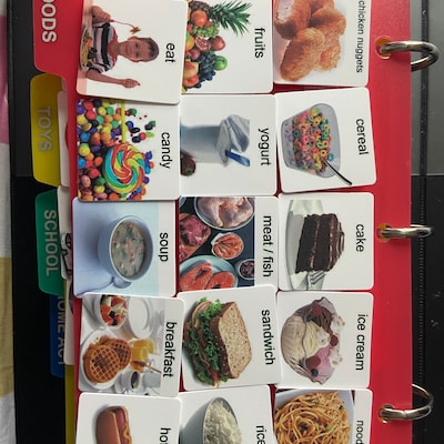 8x11 Visual Choice Board With 30 1/2inch Hook Coins Attached great for ...