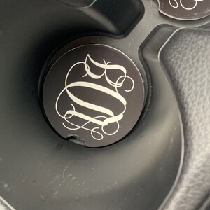 Car Coasters Monogram Car Coasters Set of 2 - Etsy