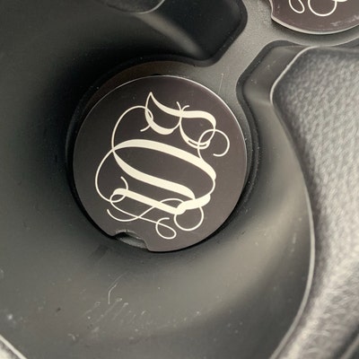 Car Coasters Monogram Car Coasters Set of 2 - Etsy