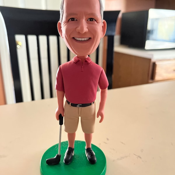 Custom Golf Bobblehead Personalized Golfer Doll, Present for Him or ...