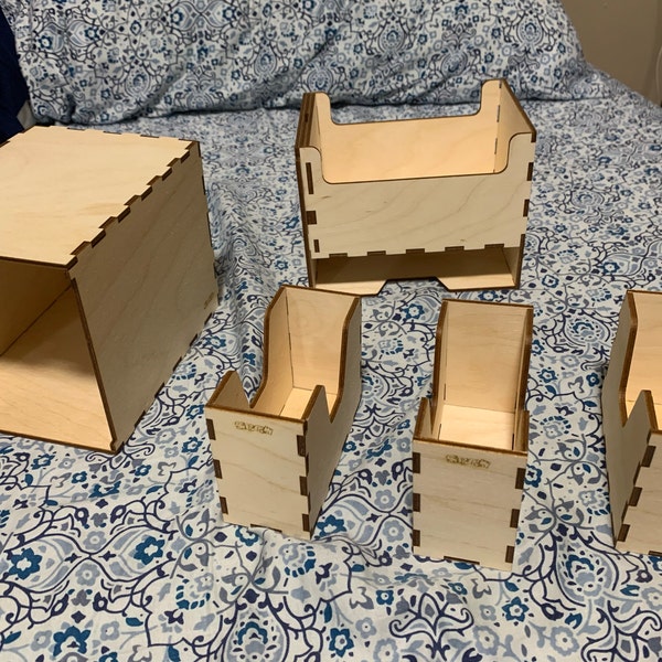 Deck Box With Large Card Storage - Etsy