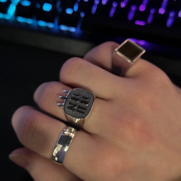 Cyberpunk 2077 Johnny Silverhand Ring BURN - Etsy