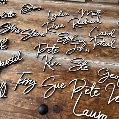 Personalised Place Names Wooden Place Names Unique Wedding - Etsy UK