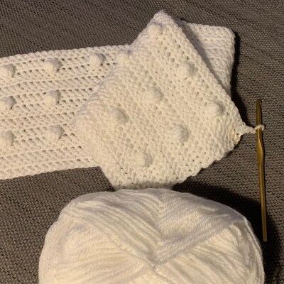 Crochet Bobble Lines Baby Blanket Pattern - Etsy