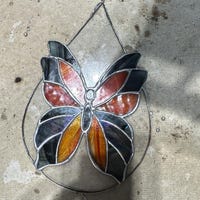 3 Flower Panels Stained Glass Pattern, Stained Glass Patterns ...