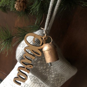 Hat Bell Rustic Gold Rough Hewn Bell With Wooden Clapper | Etsy