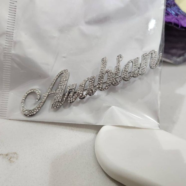 Custom Crystal Name Brooches Pins,personalized Name Brooch Pin ...