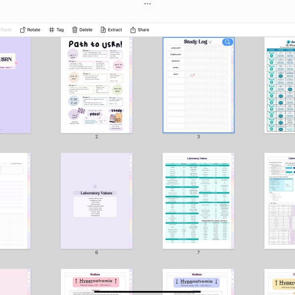 Student Digital Notebook, Notes for Students, College, Academic ...