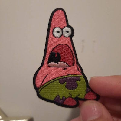 Spongebob Squarepants Shocked Patrick Patch Nickelodeon Cartoon TV ...