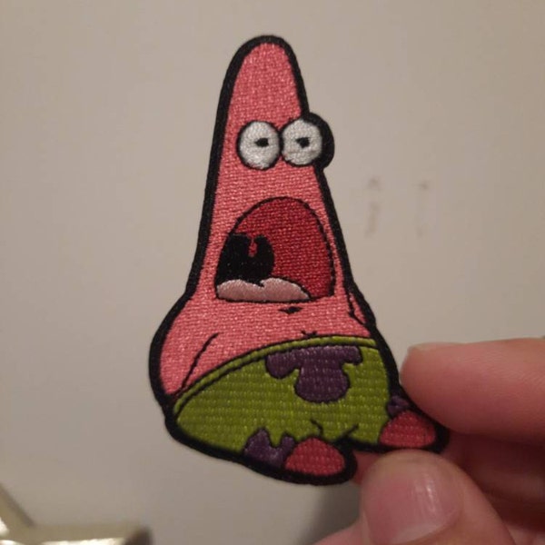 Spongebob Squarepants Shocked Patrick Patch Nickelodeon Cartoon TV ...