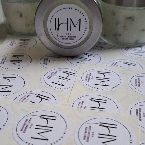 Personalized Round Business Logo Stickers | Personalized Stickers ...