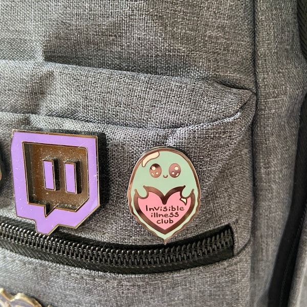Invisible Illness Club Enamel Pin - Spoonie Gift - Chronic Illness Gift ...