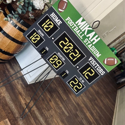 Football Scoreboard 36x24 Party Sign/poster Scoreboard Party Sign Edit ...