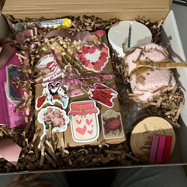 Bookworm Gift, Blind Date With a Book Box, Dark Romance Book Box, Gift ...