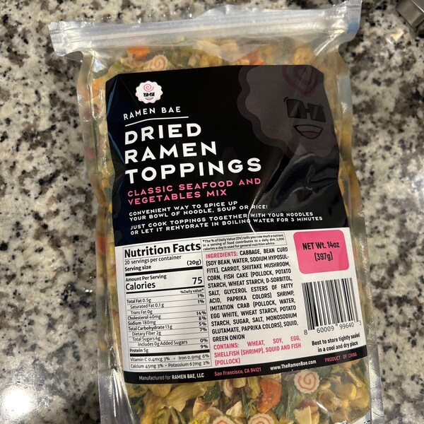 Dried Ramen Toppings Enoki Mushroom - Etsy