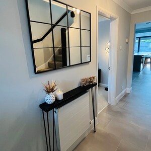 White Console Table Hallway Table Radiator Shelf Rustic - Etsy