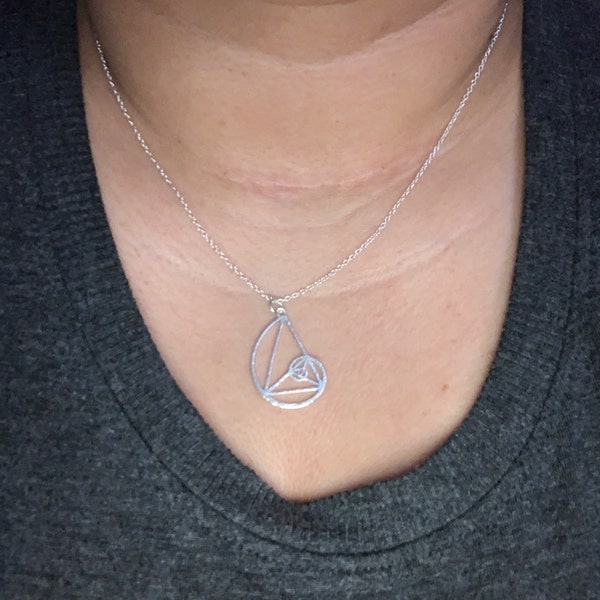 Hammered Sterling Silver Fibonacci-golden Ratio-golden Triangle-sacred ...