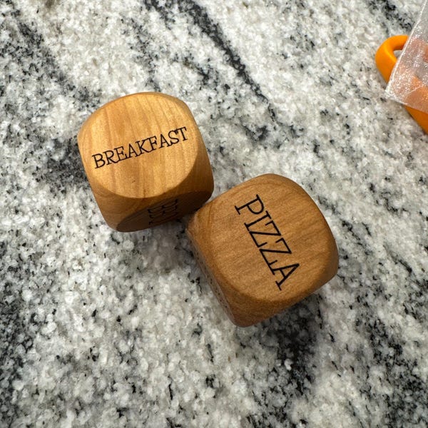 Design Your Own Dinner Dice, Lunch Dice, Restaurant Dice, Craft ...
