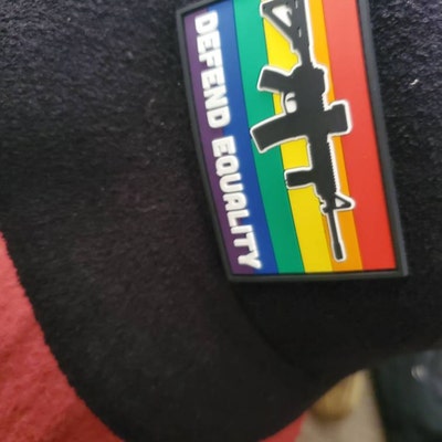 AR-15 Defend Equality LGBTQ Gay Pride Flag and Rifle PVC Patch With ...