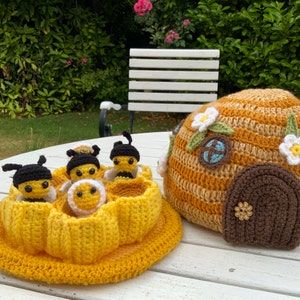 Beehive With Bees Crochet Pattern - Etsy UK
