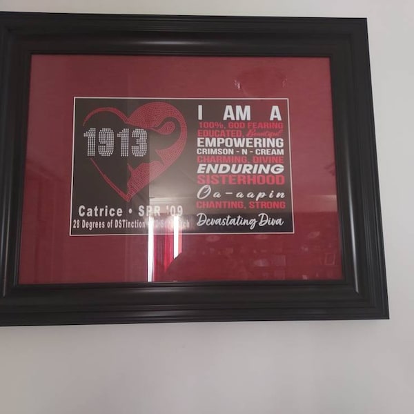 Personalized Delta Sigma Theta Wall Art | Diva DST Print | Custom ...