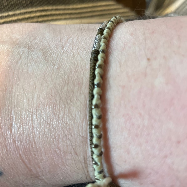 Viking Rope Bracelet for Women / Handcrafted With Thai Silver Beads and ...