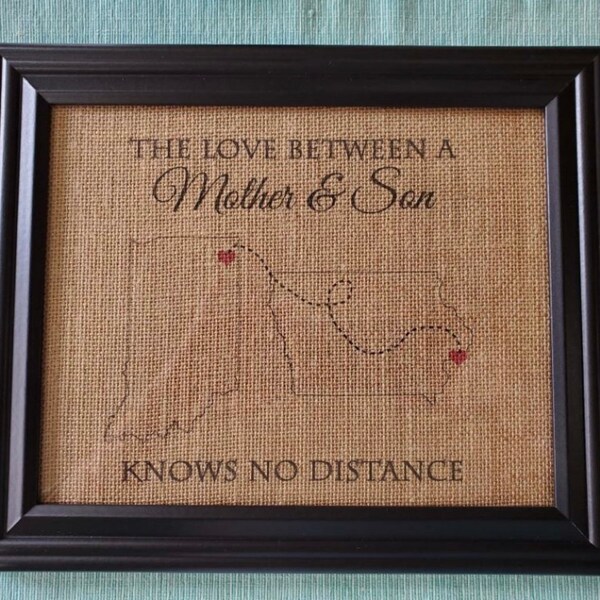 The Love Between a Mother & Son Know No Distance | Mothers Day Gift for ...
