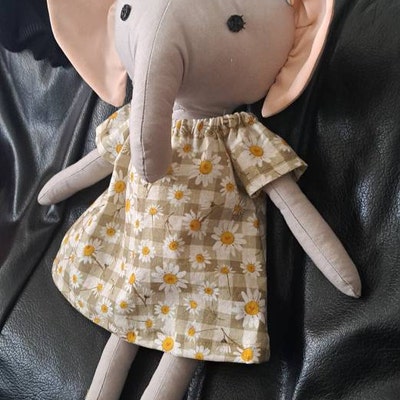 Elephant Sewing Pattern PDF Make a Stuffed Elephant Doll / Stuffed ...