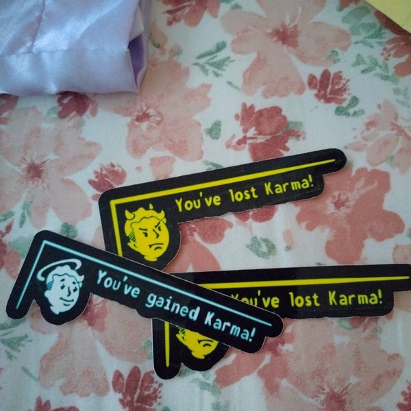 Fallout Karma Lost or Gained Handmade Holographic Vinyl Sticker - Etsy