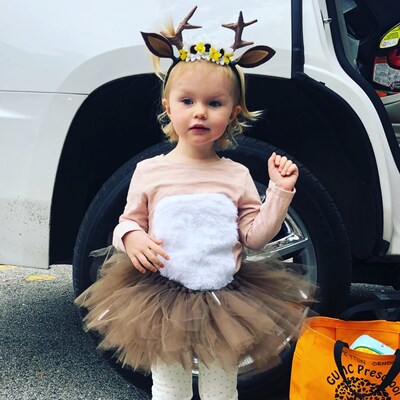 Whimsical Kids Deer Costume With Antler Headband - Etsy