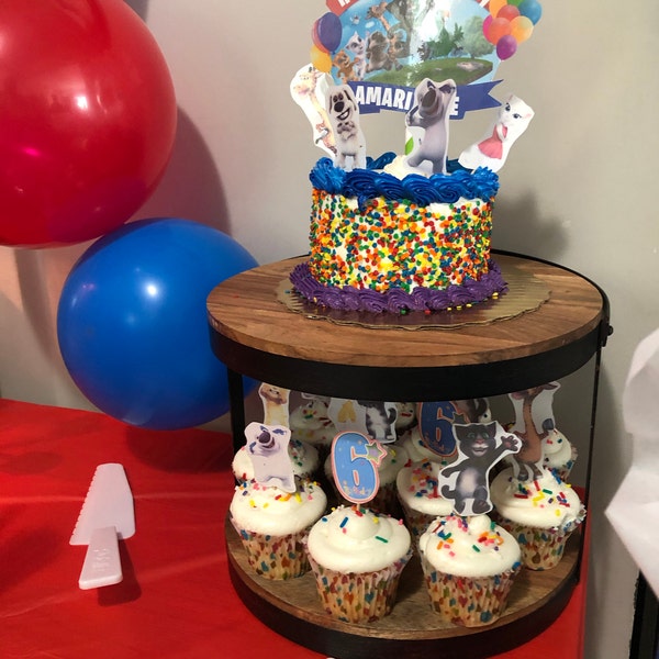 Personalised Digital Printout Talking Tom & Friends Cake Topper - Etsy