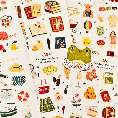3 Matte Sticker Sheets, Sticker Pack, Sticker Bundle, Cute Stickers ...