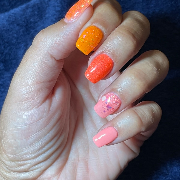 Citrus Cooler Bundle- Dip Powder, Dip Powder for Nails, Acrylic, Neon ...