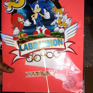 Sonic and Friends Cake Topper - Etsy