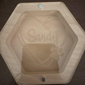 Small Fur Keepsake Box, Pet Hair Memorial Box, Pet Loss, Wooden Pet ...