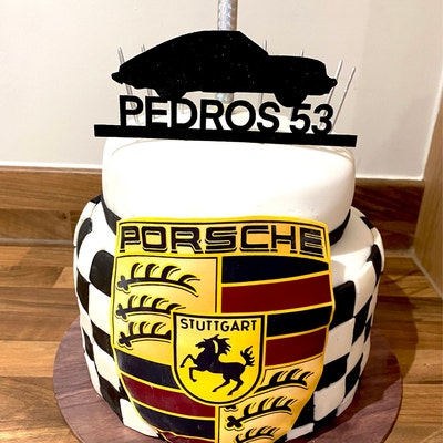 Personalised Classic Porsche Cake Topper Car Cake Topper - Etsy UK